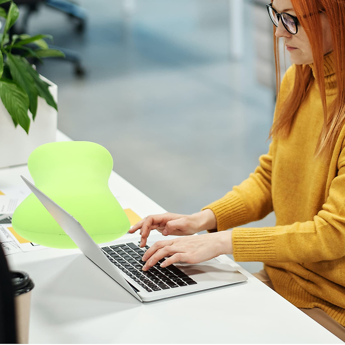 CLISPEED Neck Cushion Dog Bone Pillows Neck Support Pillow Lumbar Protector Pillow Travel Pillow Ornament for Couch Armchair Office Chair Airplanes Supply Comfortable Bone Pillow