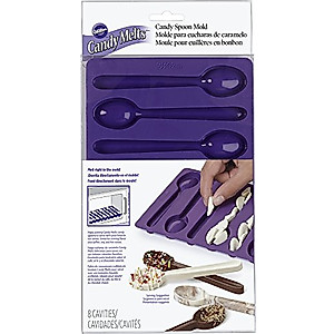 Wilton Spoon-Shaped Silicone Candy Mold, Purple