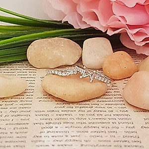 Dazzlingrock Collection 0.23 Carat (ctw) Round Diamond Semi Mount Bridal Engagement Ring Set 1/4 CT, Can be Fit 0.75 To 1.00 Ct. (5.8 MM To 6.5 MM) Round Center Stone, 10K White Gold, Size 6.5