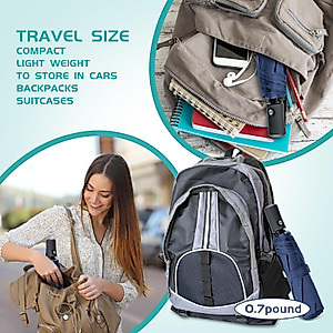 NINEMAX 1 Pack Travel Umbrella Compact Small, Windproof, Portable, Automatic Open Close, Light Weight, Folding Umbrellas for Rain (Navy Blue 1)