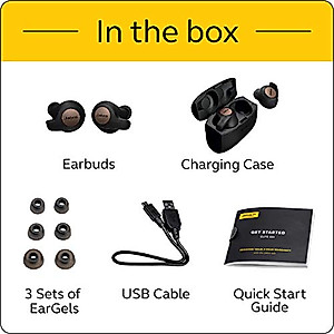 Jabra Elite Active 65t Earbuds – True Wireless Earbuds with Charging Case, Copper Blue – Bluetooth Earbuds with a Secure Fit and Superior Sound, Long Battery Life and More (100-99010000-02)