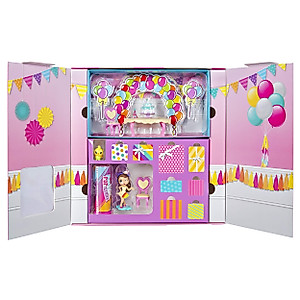 Party Popteenies - Rainbow Unicorn Party Surprise Box Playset with Confetti, Exclusive Collectible Mini Doll and Accessories, for Ages 4 and Up (Packaging may vary)