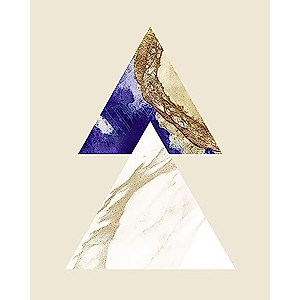 Abstract Purple Mixed Geometric Deco Prints, 4 (8x10) Unframed Photos, Wall Art Decor Gifts Under 20 for Home Office Man Cave Yoga Pilates Salon Studio Design School Student Teacher Architect Coach