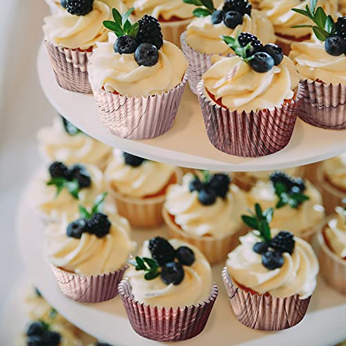 300 Pieces Cupcake Liners Cupcake Wrappers Woodland Animal Cupcake Cups Paper Muffin Baking Liners Holders for Bridal Showers Wedding Holiday Birthday Party Decorations (Woodgrain)