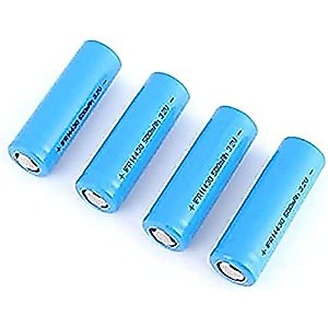 3.2V LiFePo4 14430 500mAh Rechargeable Solar Battery for Solar Panel Outdoor Garden Lights Tooth Brush Shaver Flashlight(4PCS)