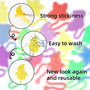 ZeQinToy 42 Pcs Christmas Sticky Hands Toys for Kids Boys Girls, Christmas Styles Stretchy Toys for Christmas Stocking Stuffers, Christmas Party Favors Gifts for Kids