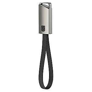 BGNTBUK Magnetic Type C Cable Fast Charging Data 2PCS USB C Charger Cable Portable Keychain 0.75ft Short Type C Charging & SYNC Nylon Braid Cord Innovative Tip Down