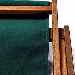 BYER OF MAINE Pangean Glider Chair - Portable Camping Chair, Outside Furniture, Foldable Chair and Space Saving Furniture - Wood, Holds Up to 250 pounds, Green