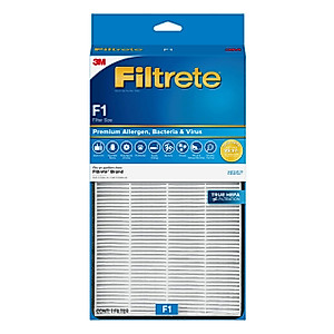 Filtrete F1 Room Air Purifier Filter, True HEPA Premium Allergen, Bacteria, & Virus, 12 in. x 6.75 in., 4-Pack, Works with Devices: FAP-C01BA-G1, FAP-T02WA-G1 and FAP-ST02N