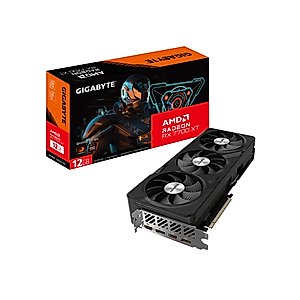 GIGABYTE Radeon RX 7700 XT Gaming OC 12G Graphics Card, 3X WINDFORCE Fans 12GB 192-bit GDDR6, GV-R77XTGAMING OC-12GD Video Card