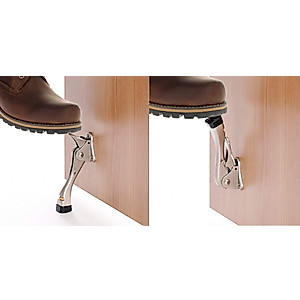 Everyday 2 Packs Kick Down Door Stop Door Stopper with One Touch Adjustable Height and Rubber Tip 4 Inches, Door Stops