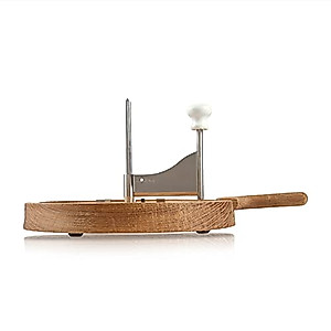 Oak Friends Cheese Curler -Girolle Stainless Steel - Best for Cheese Wheel or Chocolate - Multifunctional Rust-Proof Shredder - Manual Handheld Cheese Slicer