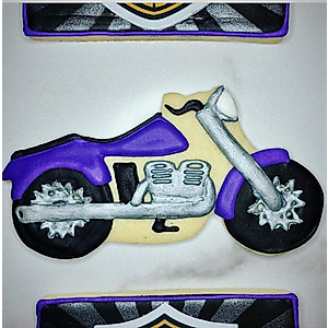 Motorcycle Cookie Cutter 5" Made in USA by Ann Clark