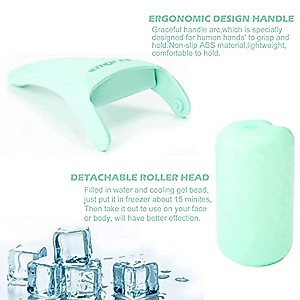 Wonderwin Ice Roller & Stainless Steel Gua Sha Facial Tools, Skin Care Gift Sets for Face & Eyes, Puffiness, Migraine, Pain Relief and Minor Injury, Self Care Gift for Women