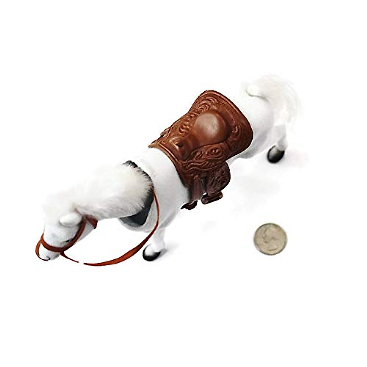 Batty Bargains Majestic Bobblehead Horse with Dashboard Adhesive (White)