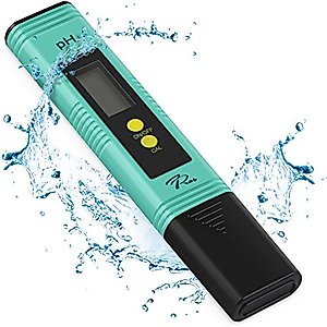 PH Meter with Automatic Calibration | 7Pros Digital Water Tester, Built-in ATC, 6 pH Calibration Packets, Great Tool to Test PH of Hydroponics, Kombucha, Wine, Drinking Water (Blue)