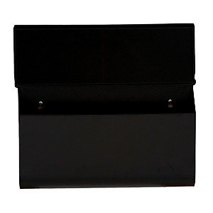 Architectural Mailboxes Woodlands Galvanized Steel Wall Mount Mailbox, L4010WBAM, Black, Medium Capacity