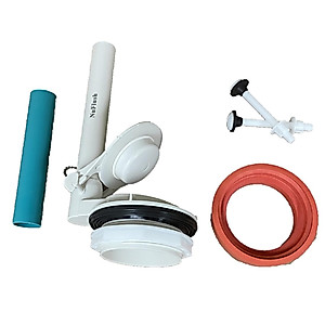 Champion 4 Two Piece Toilet Replacement Flush Valve With Overflow Extension Tube by NuFlush fits American Standard 3174.002-0070A