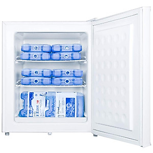 AccuCold FS30L7 19 Medical Commercially Approved Compact Freezer with 1.8 cu. ft. Capacity Factory Installed Lock Adjustable Thermostat and Manual Defrost in White