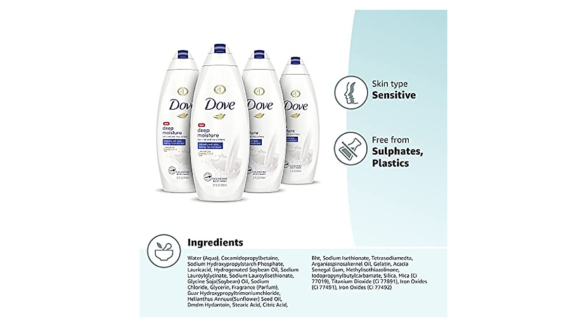 Dove Body Wash with Natural Nourishers for Deep Moisture