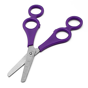 Ashton and Wright - Children's Double Hole Training Scissors - Purple - Right Handed - Pack of 2