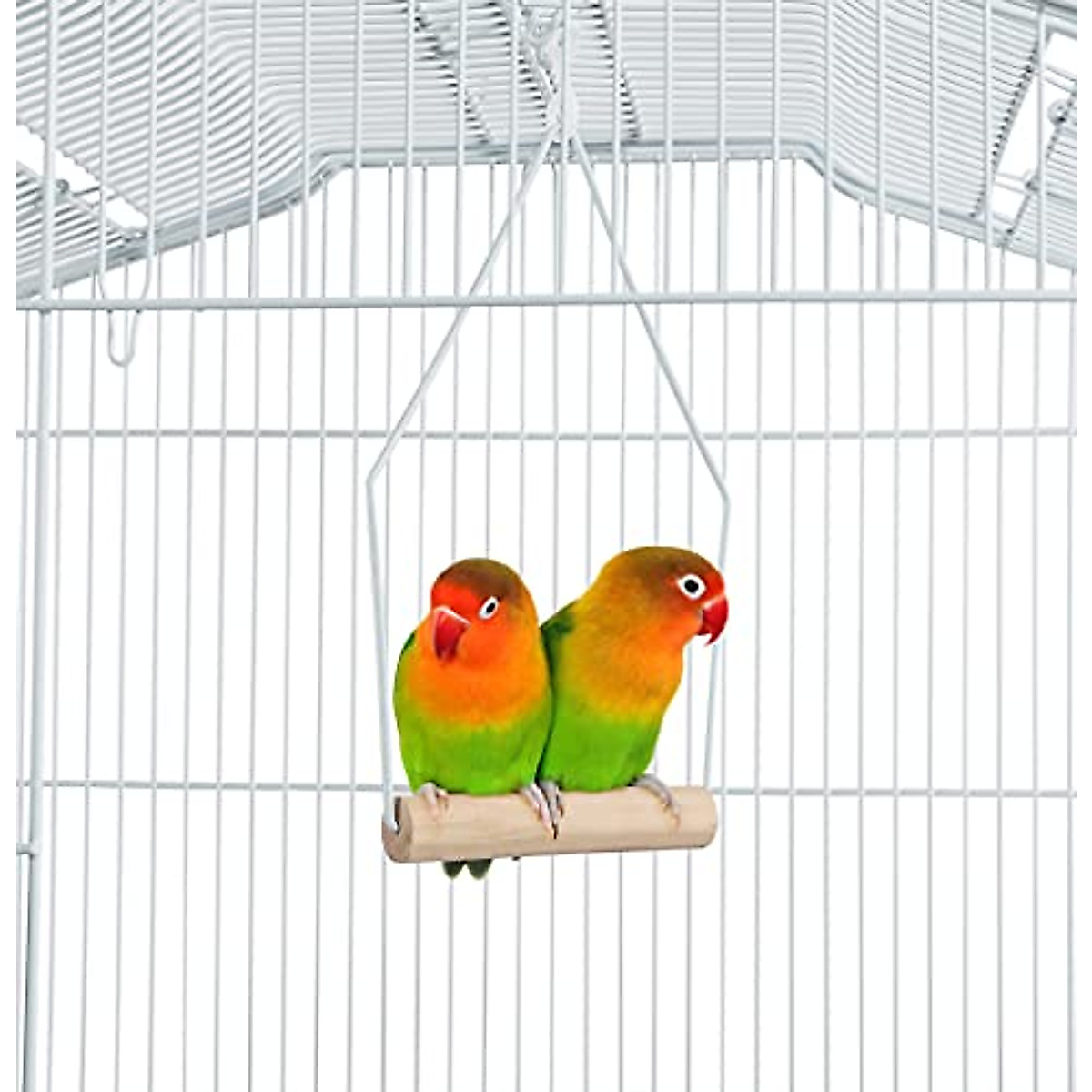 Yaheetech 41-Inch Portable Hanging Flight Bird Cage for Small Parrots Quaker Cockatiels Sun Parakeets Green Cheek Conures Finches Canary Budgies Lovebirds Travel Bird Cage