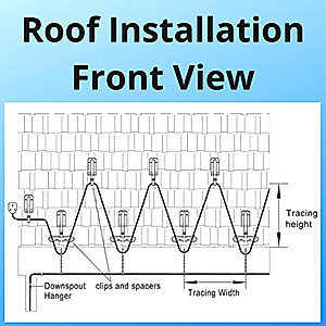 VineHeat 60 Ft De-Icing Cable for Roofs, Gutters and Downspouts: 120 V