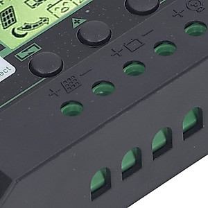 Hilitand Solar Controller, 100A 12V 24V Multi Function LCD Display Solar Panel Charger Controller for Open AGM Gel Batteries USB PV Panel Control