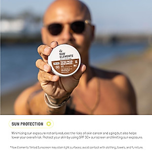 Raw Element Ultra-Moisturizing Tinted Face Cream, Non Toxic Mineral Face Sunscreen, Daily Tinted Moisturizer, Non-Nano Zinc Oxide, Reef Friendly, All Ages, SPF 30, 1.8 oz, Bronze, Pack of 1