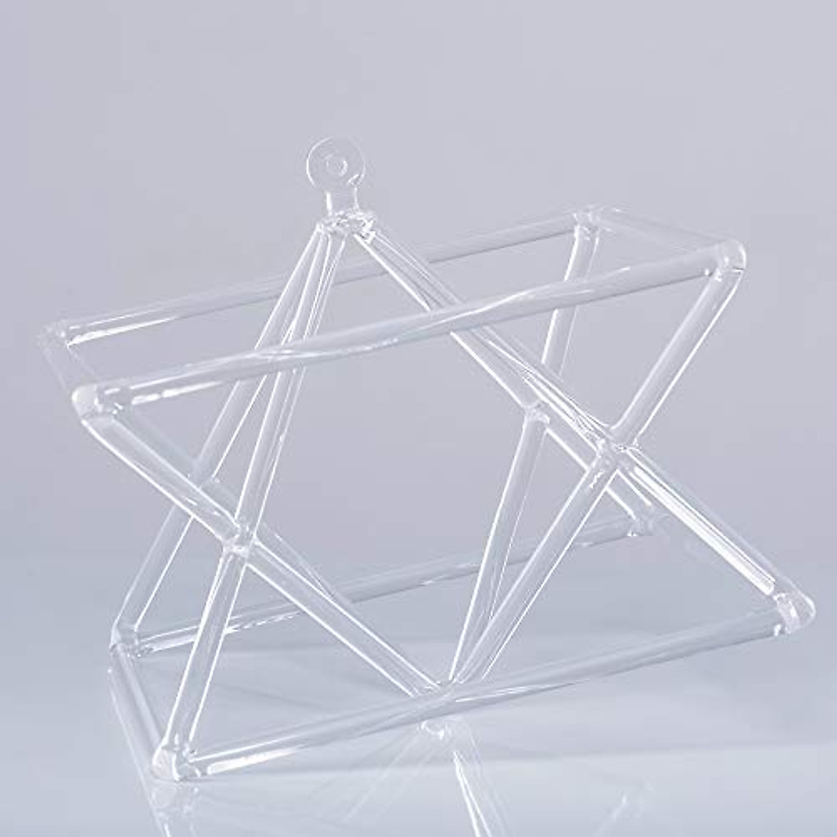 5inch Chakra Optically Clear Quartz Crystal Singing Merkaba Pyramid Healing Musical Instrument