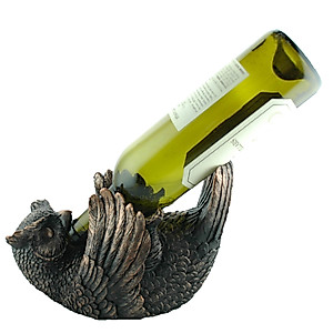 DWK Corporation DWKHD41465 Owl Wine Holder (Set of 1)