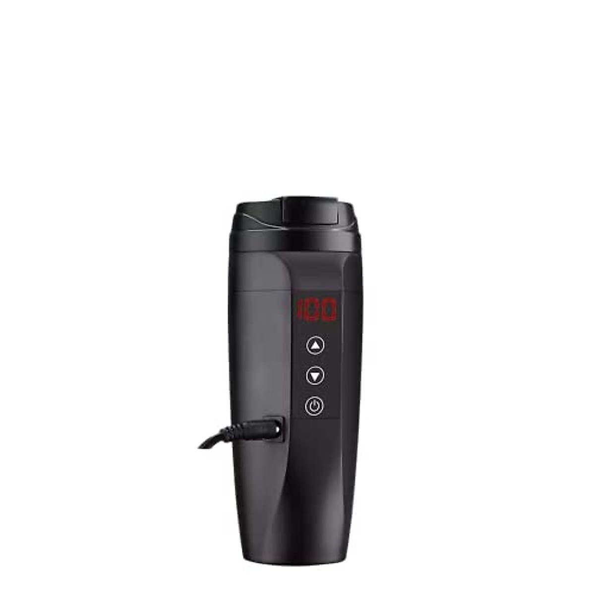 Smart Travel Car Heated Mug Portable Electric Cup 12/24V Stainless Steel Tumbler Anti-Spill lid Leakproof LCD Display Temp Control Thermos Keep Coffee Milk Tea Warm Safe for use Easily Washing