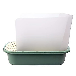 Paiaite 6 Pcs Cat Litter Box Pee Shields, Anti-Splashing Easy Clean Cat Litter Pan Pee Privacy Shields - Litter Box Not Included