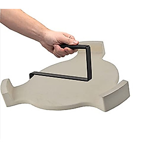 OMAVEE Plate Setter Lifter – Heavy Duty Nonslip Handle for Heat Deflector, Pizza Stone, BBQ Plates, Grates & Grills – Fits Big Green Egg, Kamado and More – Includes a Silicone Oven Mitt