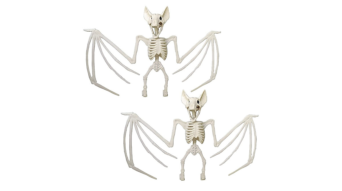 Vivid Bat Skeletons for Halloween Decor - 2 Pack