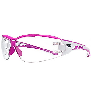HTS HUNTERSKY E9532 Super Flexible Lightweight Anti Fog Wrap-Around U6 Clear Shooting Safety Glasses with ANSI Z87.1 Scratch Resist
