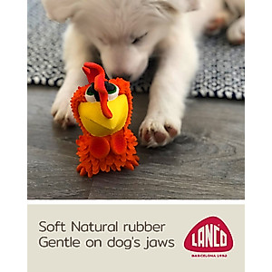 Puppy Toys - Squeaky Dog Toy - Natural Rubber Latex - Sensory Dog Toy - 5" Tall - Medium Breeds & Puppies - Complies with Same Safety Standards as Baby Toys