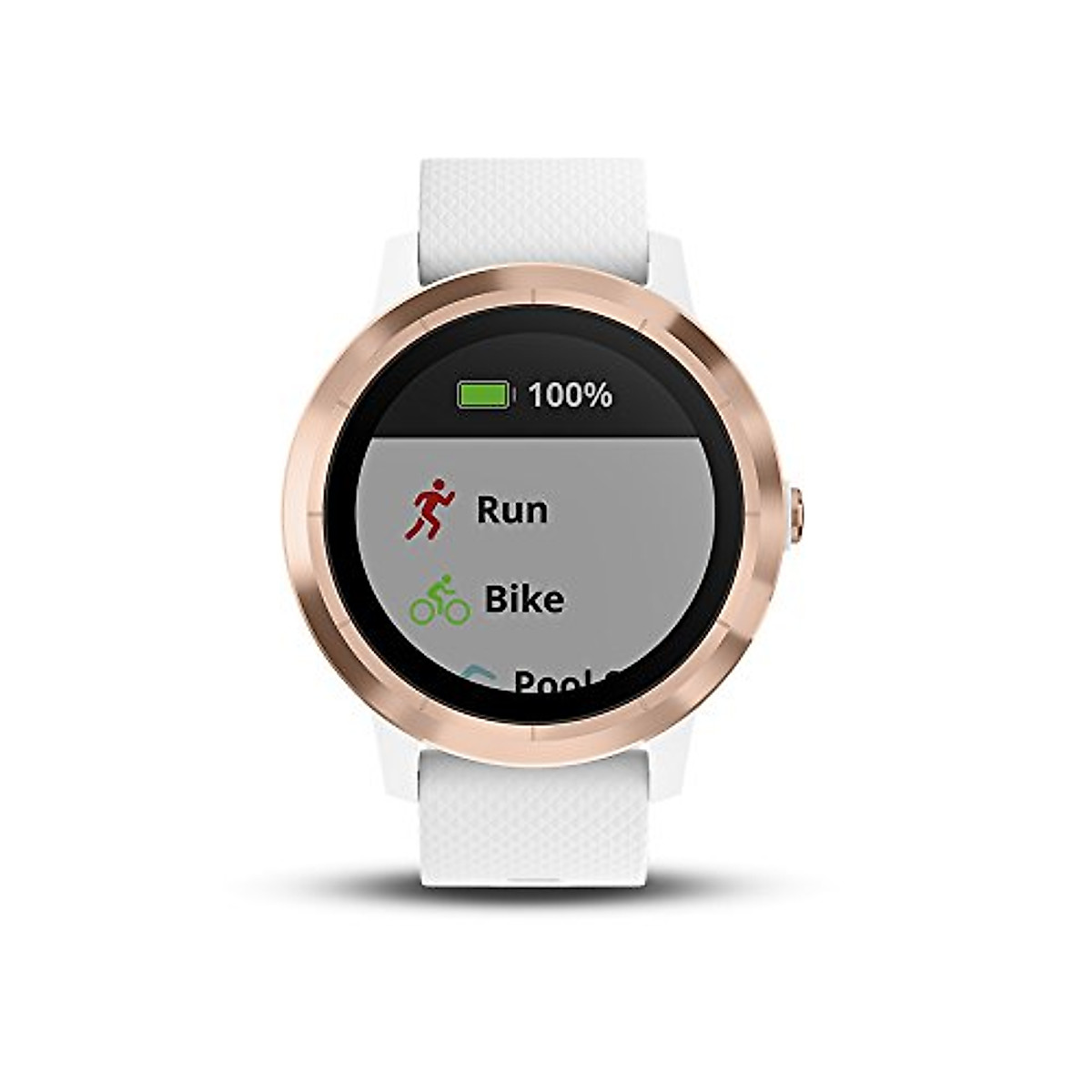 Garmin 010-01769-09 Vívoactive 3, GPS Smartwatch with Contactless Payments and Built-in Sports Apps, White/Rose Gold