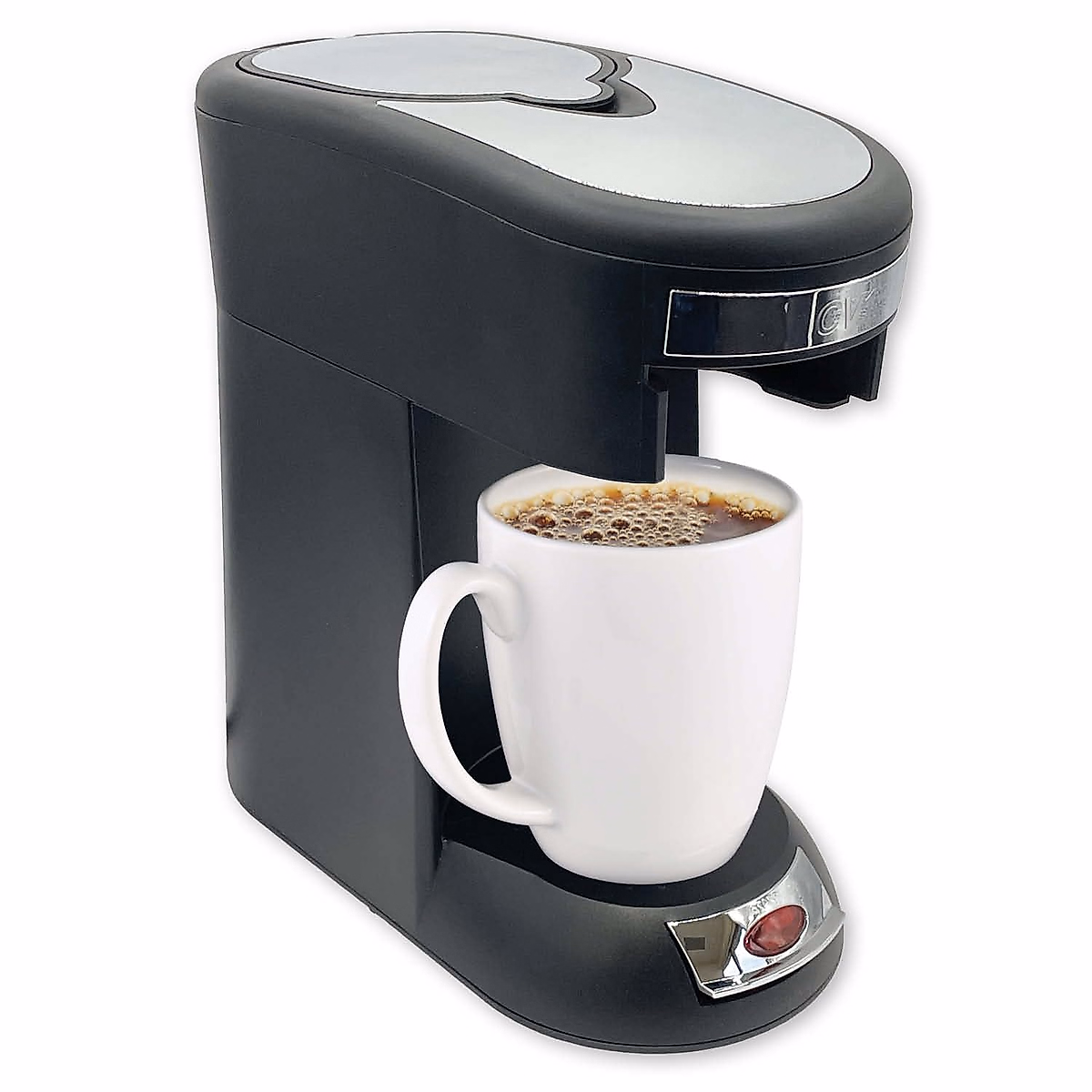 Café Valet Single Serve Coffee Maker, Brews 10 Ounces of Coffee or Hot Water, Compatible Coffee Packs
