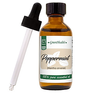Peppermint Essential OIl - 100% Pure Essential Oil - 2 fl oz w/Glass Dropper