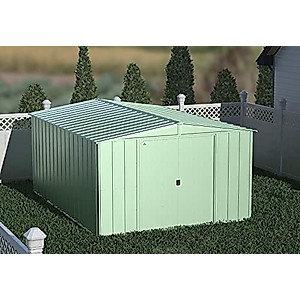 Arrow Classic Steel Storage Shed, 10x14, Sage Green