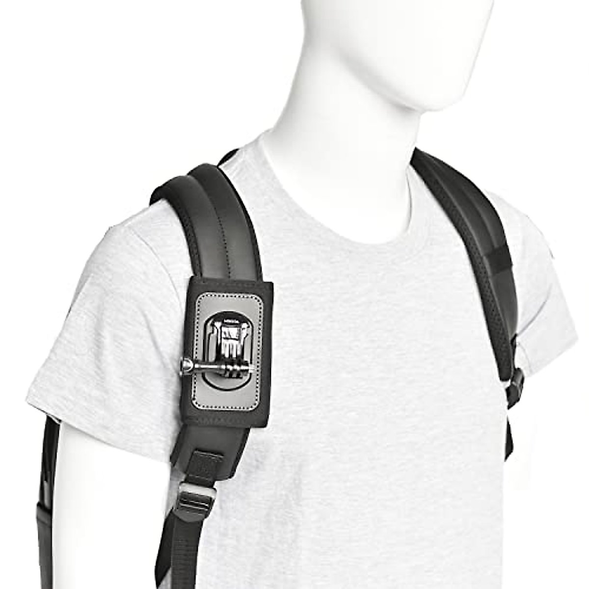 VGSION Camera Backpack Belt Mount for Insta360 One X3/ One X2/ One R / Go 2 Compatible with GoPro Hero10 /9/8/7/6 and Other Action Camera, with 1/4 Adapter