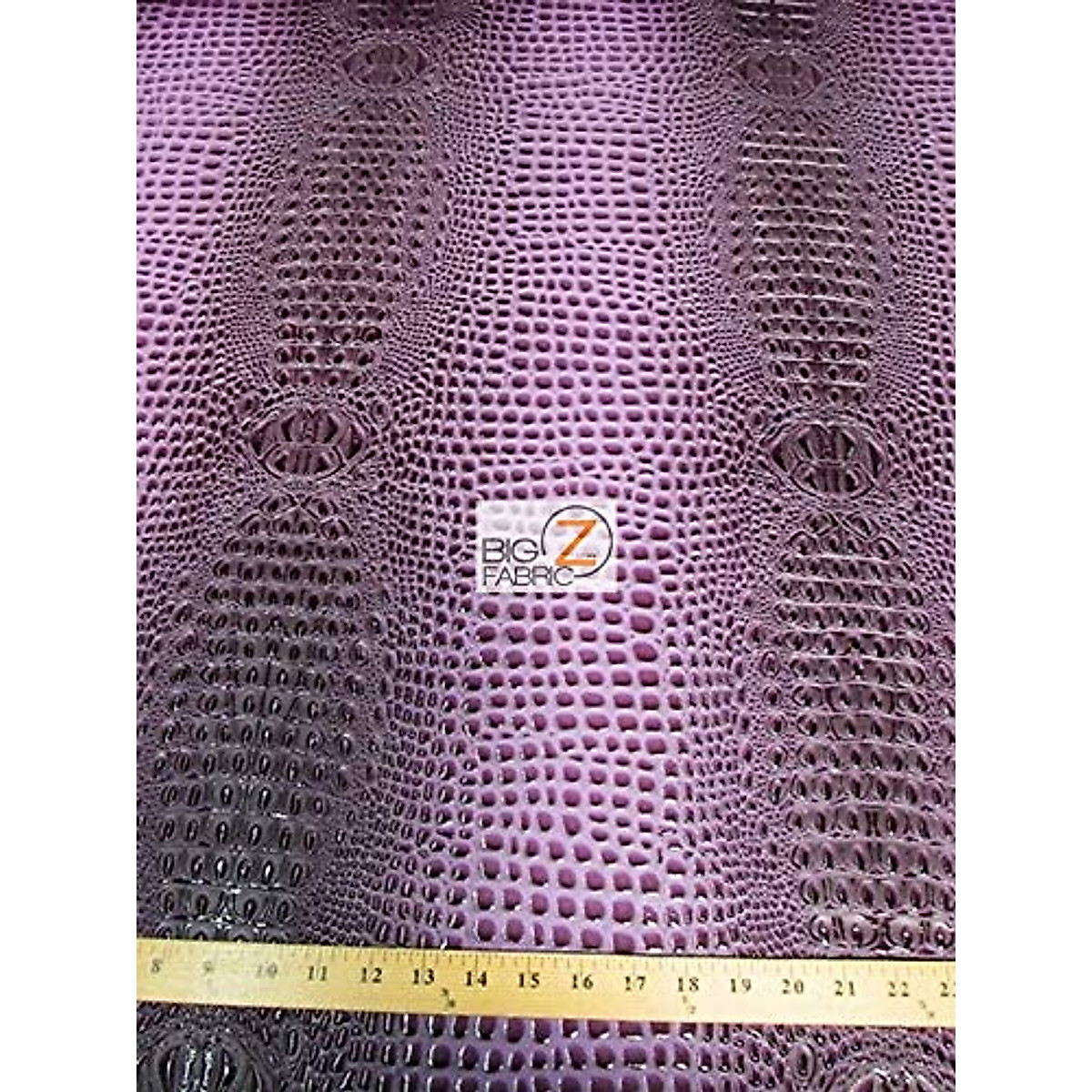 DuroLast™ Florida Gator 3D Embossed Vinyl Fabric by The Yard 2 Tone 3D Crocodile DIY Upholstery Accessories Apparel (Honey Caramel)