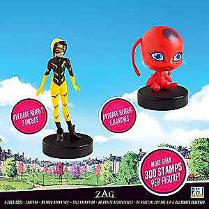 P.M.I. Miraculous Ladybug Stamps for Kids |12 Miraculous Ladybug Stampers Out of 16 Collectibles in 1 Pack | Miraculous Ladybug Stationery, Stampers, Birthday Party Supplies - Cat Noir (Assortment A)