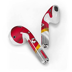 Skinit Decal Audio Skin Compatible with Apple AirPods with Lightning Charging Case - Officially Licensed NFL Kansas City Chiefs Design