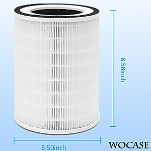 WOCASE Filter Replacement, Compatible with Afloia and MORENTO KILO, KILOPRO, MIRO, MIROPRO Air Purifier, and Cuckoo CAC-I0510FW Air Purifier, 2Pack