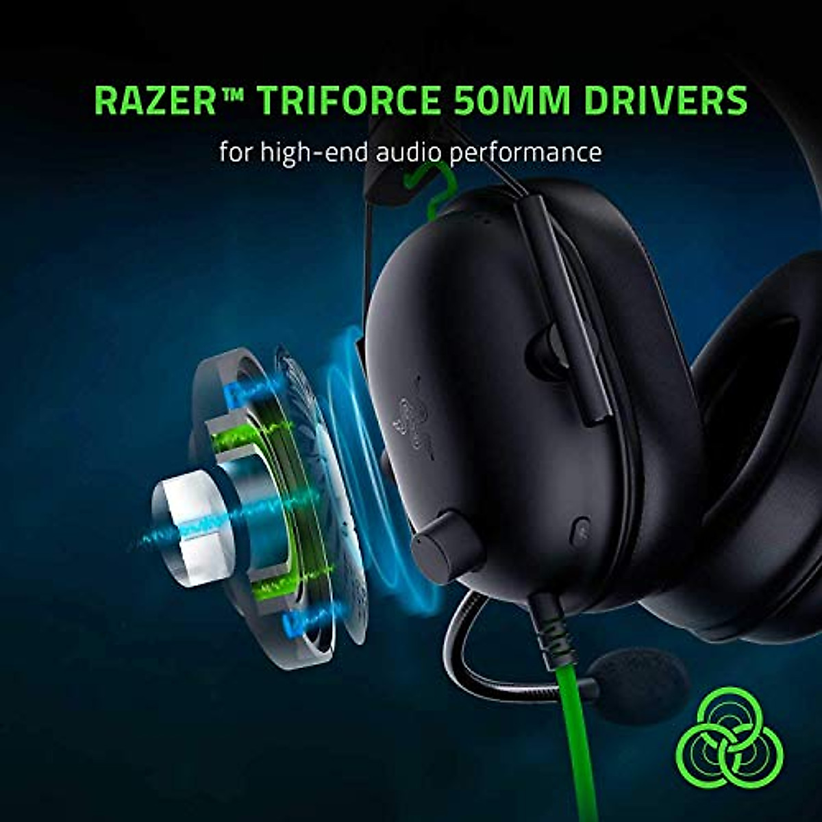 Razer BlackShark V2 X Gaming Headset: 7.1 Surround Sound Capable - 50mm Drivers - Memory Foam Cushion - for PC, PS4, Nintendo Switch - 3.5mm Headphone Jack - Classic Black (Renewed)