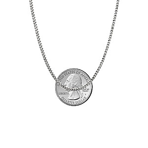 Savlano 925 Sterling Silver Rhodium Plated Solid 2MM Franco Square Box Chain Necklace for Women & Men-Made In Italy Comes with a Gift Box (24)