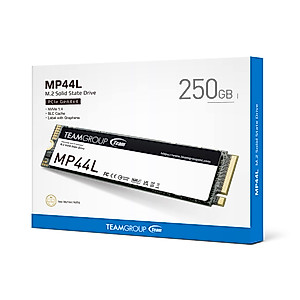 TEAMGROUP MP44L 250GB SLC Cache NVMe 1.4 PCIe Gen 4x4 M.2 2280 Laptop&Desktop SSD (R/W Speed up to 4,650/1,900MB/s) TM8FPK250G0C101