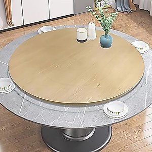 Dining Table Rotating Serving Plate Round Wooden Rotating Tray, 20" 24" 28" 32" 36" 39" Tabletop Lazy Susan Turntable, For Passing Things Around The Dinner Table
